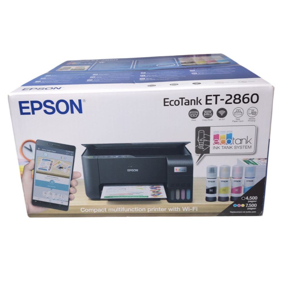 New Epson EcoTank ET-2860 All-in-One Inkjet Printer – New, Sealed Box ...